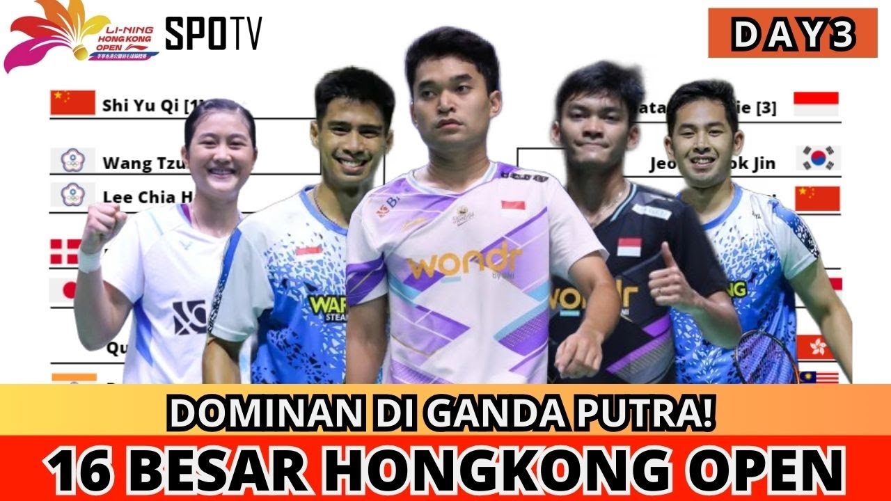 LUAR BIASA! JADWAL 16 BESAR HONGKONG OPEN 2024 HARI INI~OPTIMIS DI R16 #hongkongopen2024 - YouTube