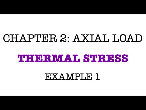 Chapter 2: Axial Load | Thermal Stress | Example 1 - YouTube