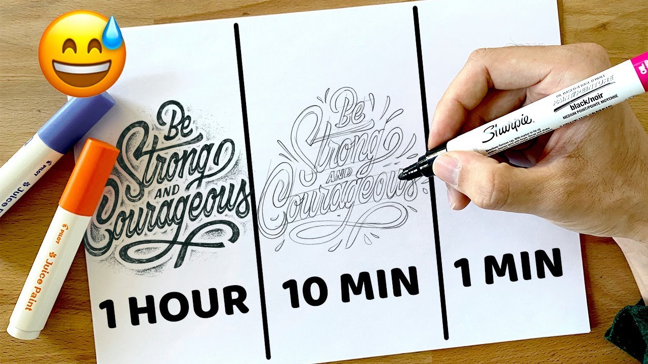 SPEED CHALLENGE Hand Lettering Quote - ️Draw With Stefan (Creative ...