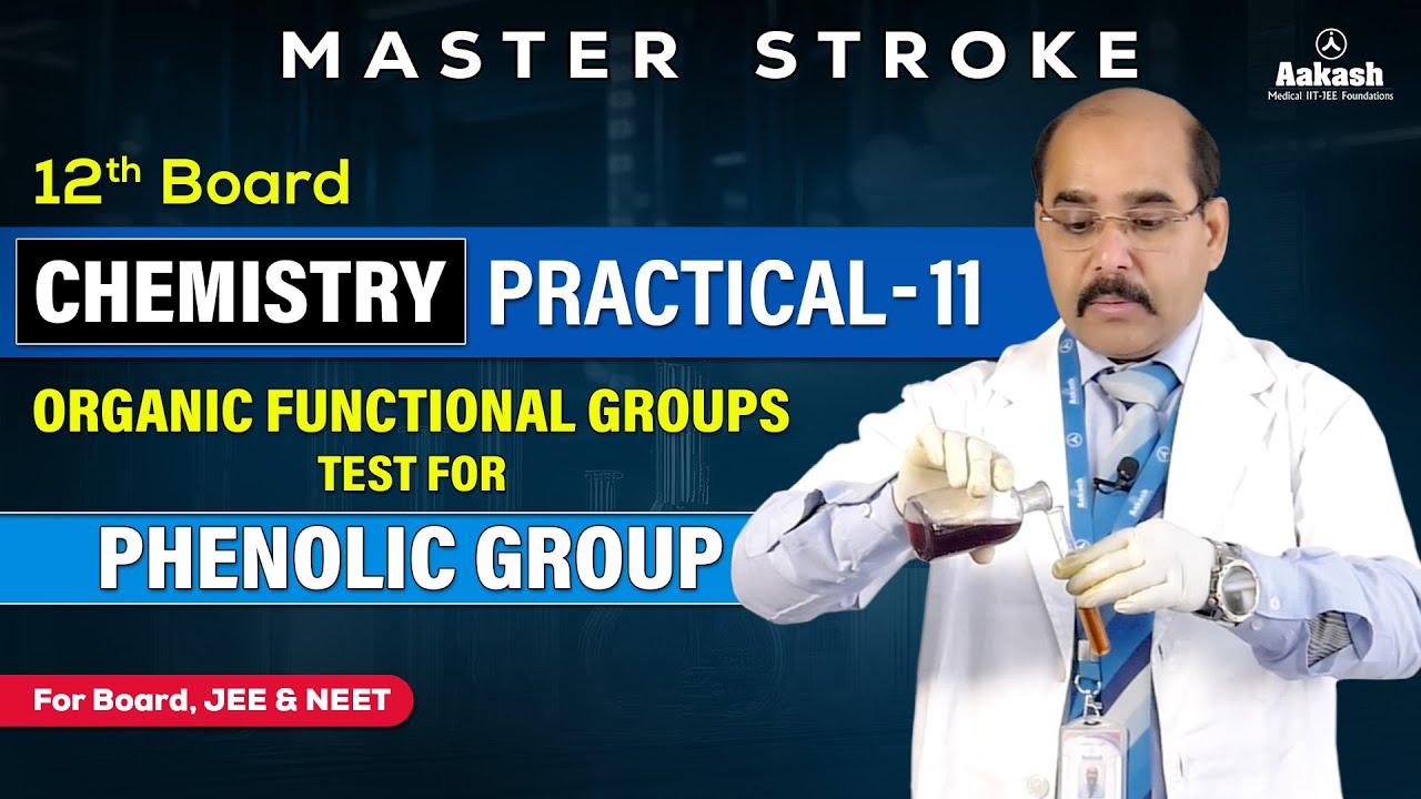 Chemistry Practical -11 | Test of Phenolic Group | Organic Functional ...