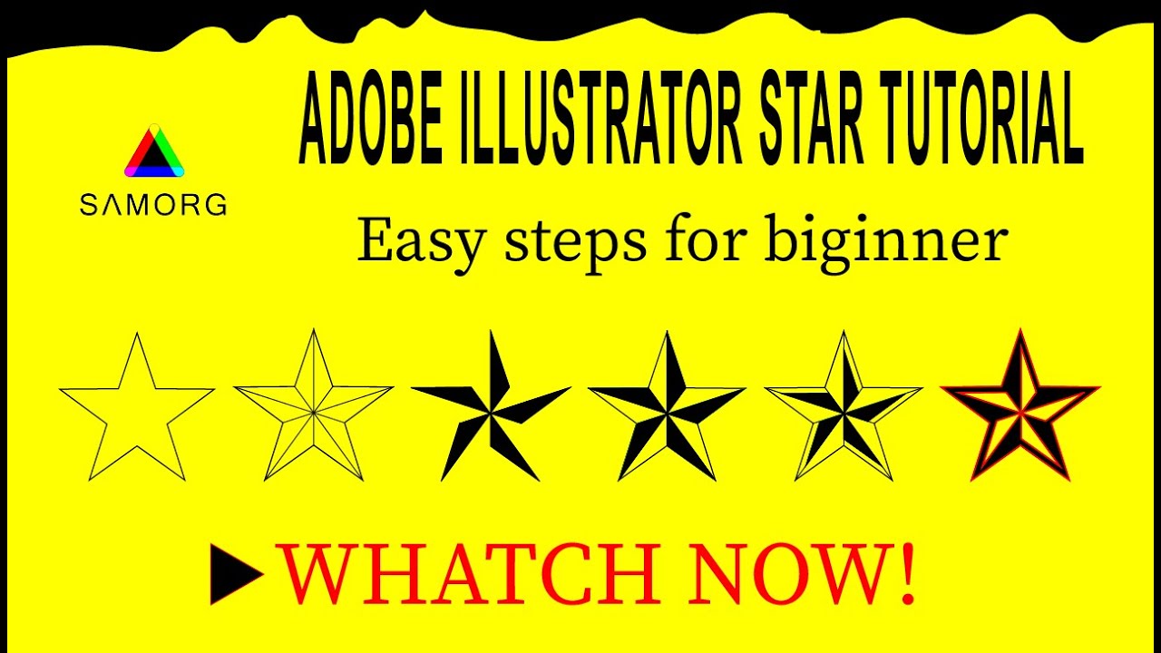 ADOBE ILLUSTRATOR STAR TUTORIAL: Easy Steps for Beginners - YouTube