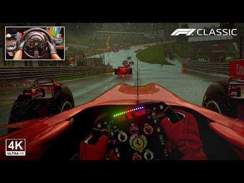 Fernando Alonso's Ferrari F10 V8 Cockpit View - Belgian GP F1 2020 Classic  Steering Wheel Gameplay
