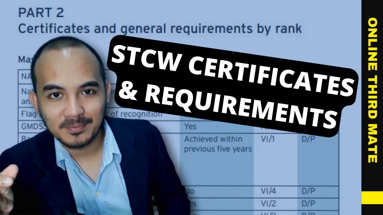 STCW Certificates & Requirements by Rank #roadto100thousandsubs - YouTube