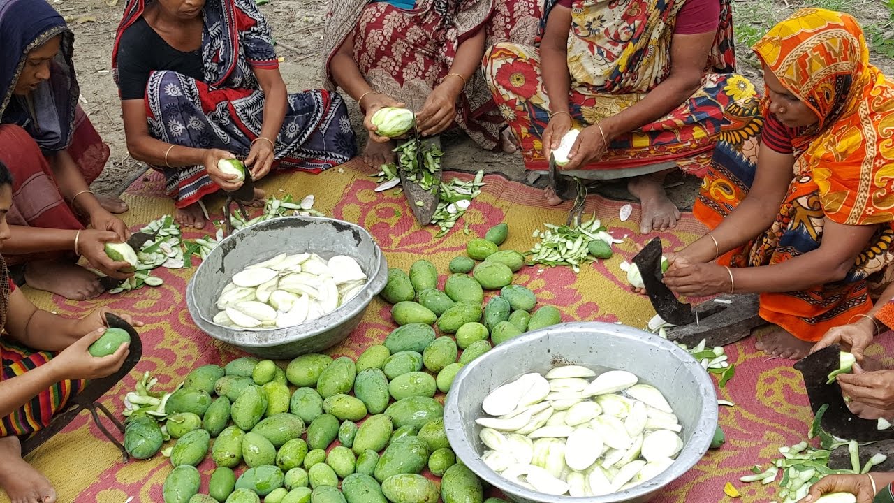 50 KG Green Mango Prepared / Cooking By Villagers For Charity Foods To ...