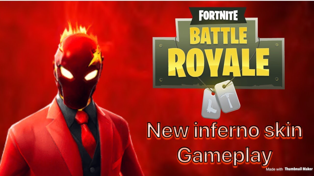 New inferno fortnite skin gameplay (Win) (Read desc) - YouTube