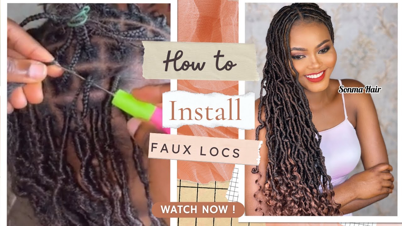 How to install faux locs - YouTube