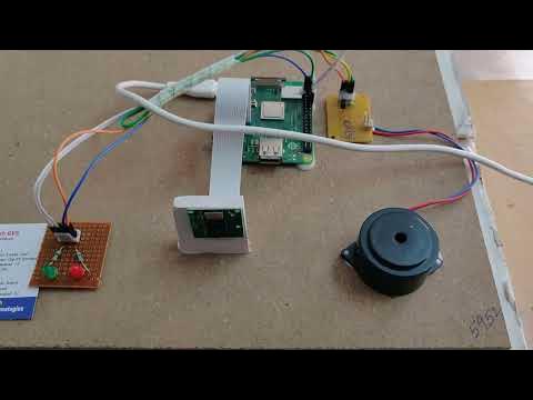 Driver Drowsiness detection using Raspberry pi image processing - YouTube