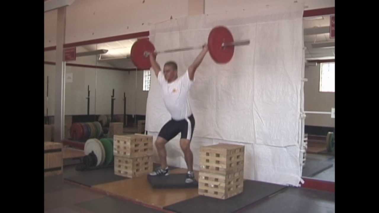 Olympic Weightlifting - Power snatch (high blocks) - YouTube