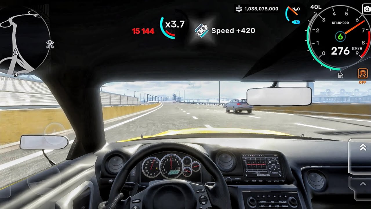 First person GTR speed racing in - CarX Street - YouTube