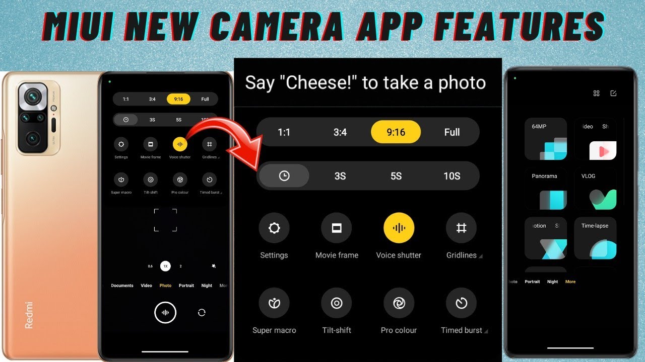 MIUI New Camera App Features | Voice Control Camera Shutter | Redmi Mi ...