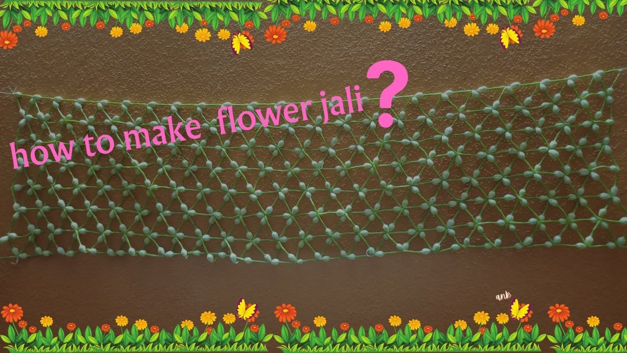 Flower Jali | Flower Decoration | Manikya - YouTube