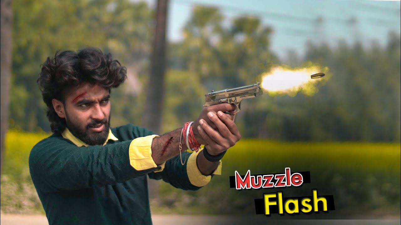 Gunshot Muzzle Flash Effect Editing | Gunshot Editing in Mobile - YouTube