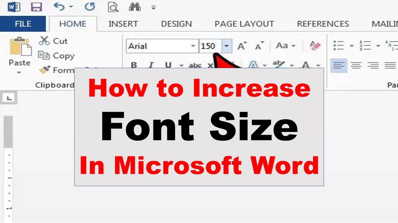 How To Increase Font Size In Microsoft Word YouTube How To Increase Font Size In Microsoft Word YouTube