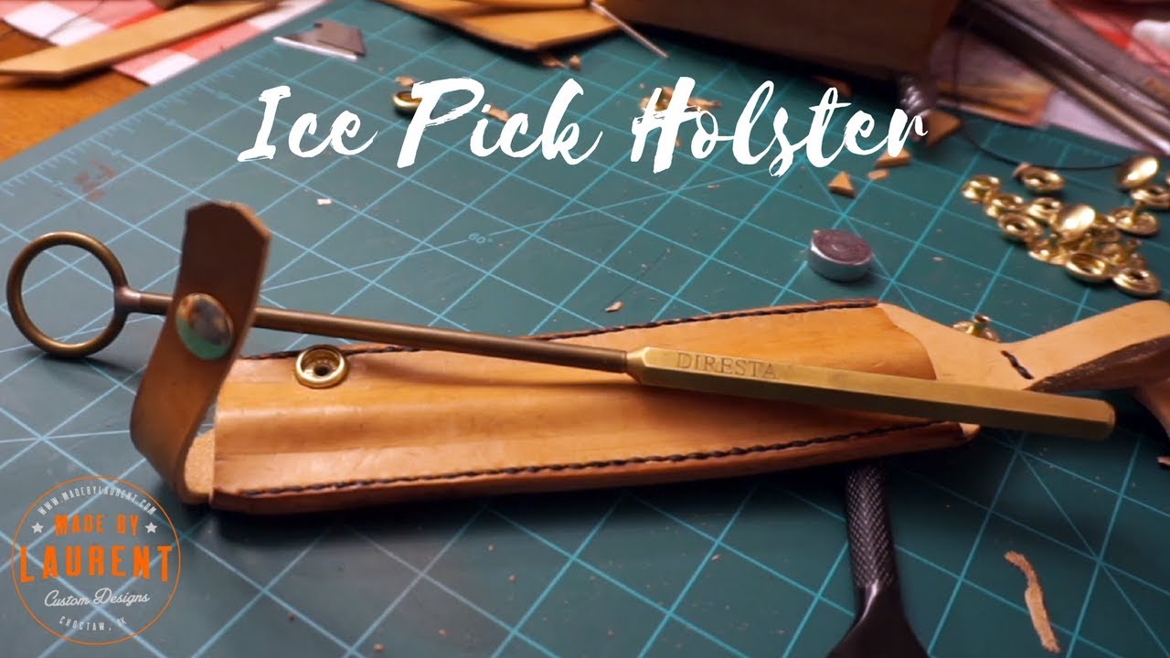 Leather Ice Pick Holster - YouTube