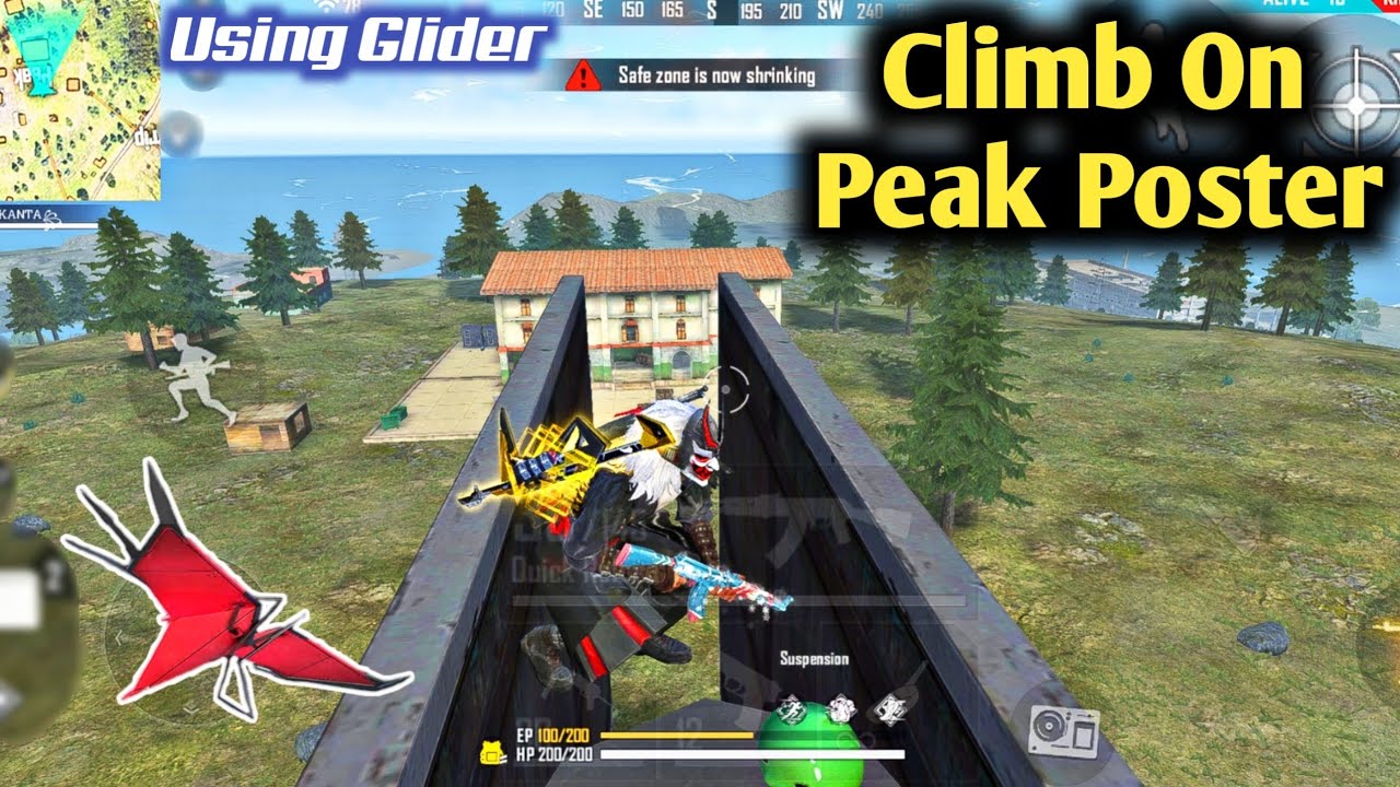How To Climb On Peak Poster With Guns in Free Fire // New Trick - YouTube
