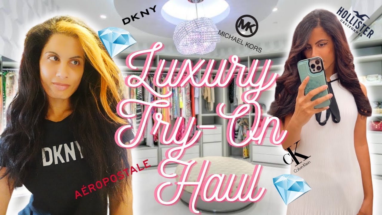 LUXURY TRY ON HAUL - 9 LOOKS + LINKS (MICHAEL KORS, DKNY, AÉREOPOSTLE ...