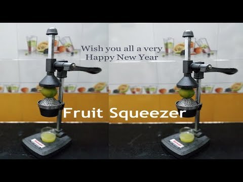 Manual Fruit Squeezer Machine | Overview - YouTube