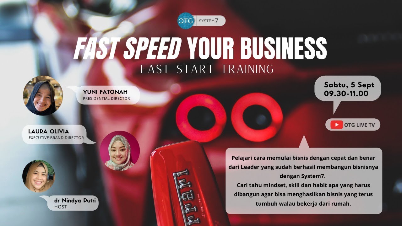 FAST SPEED Your Business : Fast Start Training - YouTube