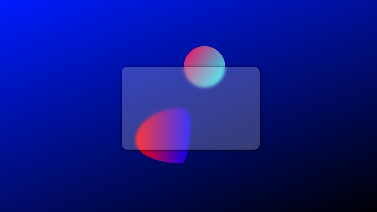 glass box blur effect using html and css - YouTube
