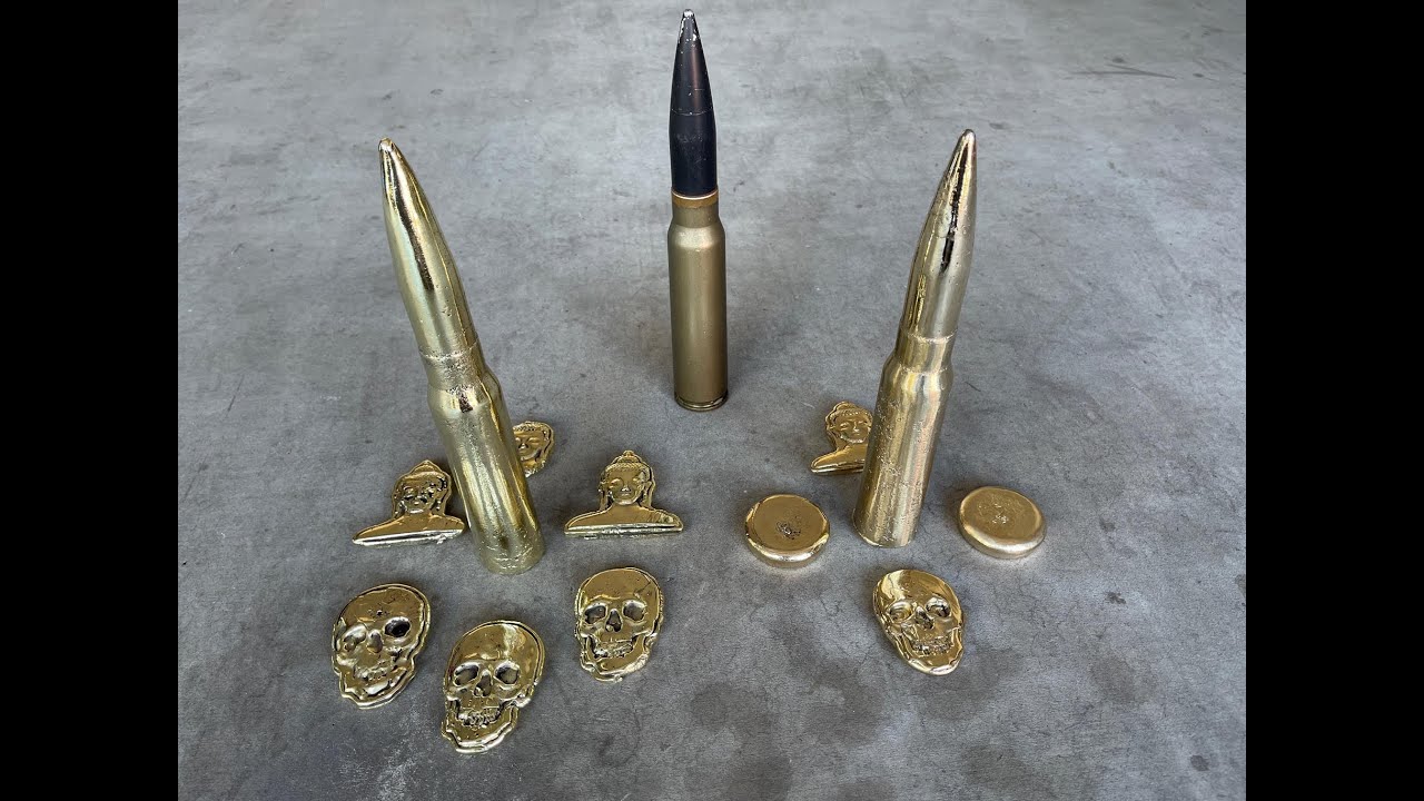 Casting a 30mm Bullet from Brass and Aluminum Bronze - Melting Spent ...