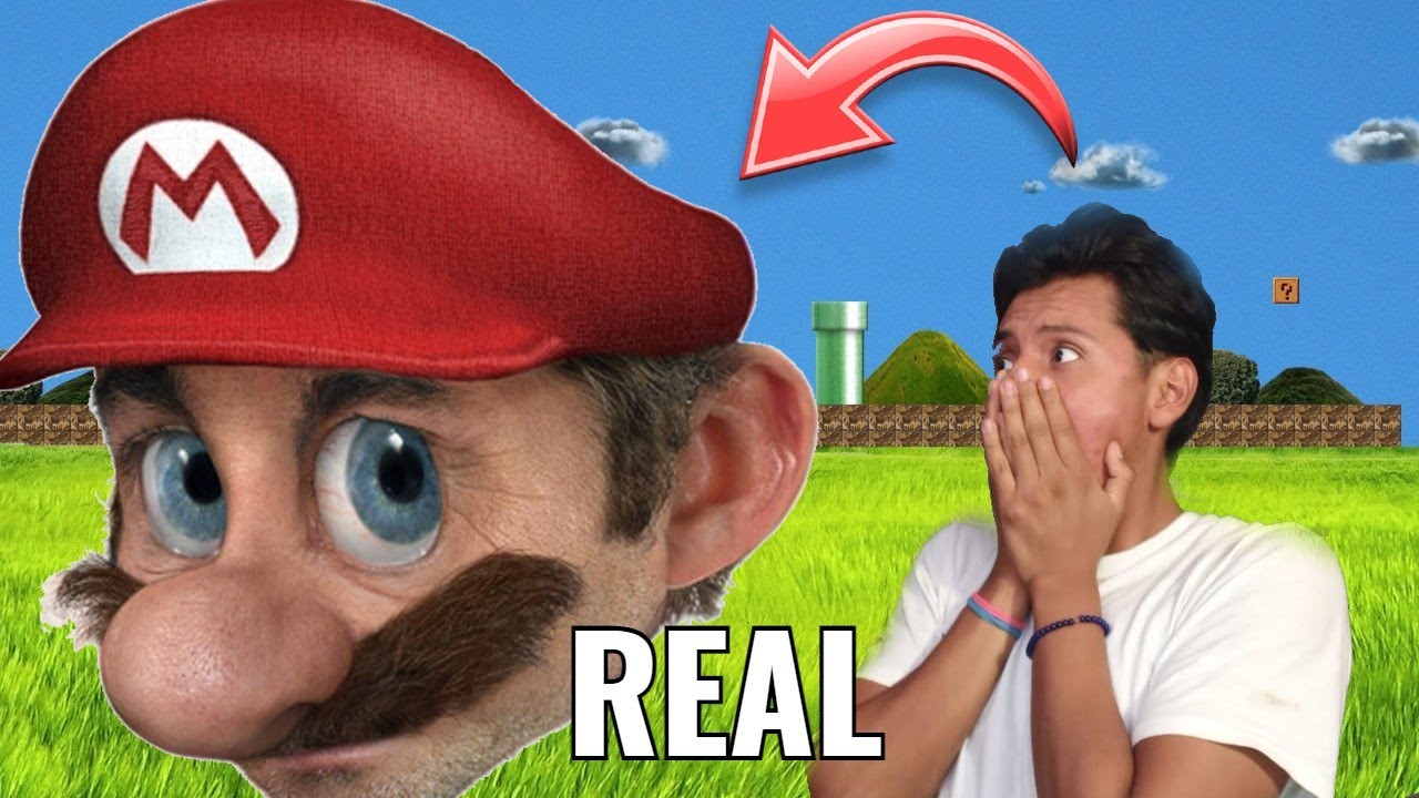 MARIO BROS CAPTADO en LA VIDA REAL - YouTube