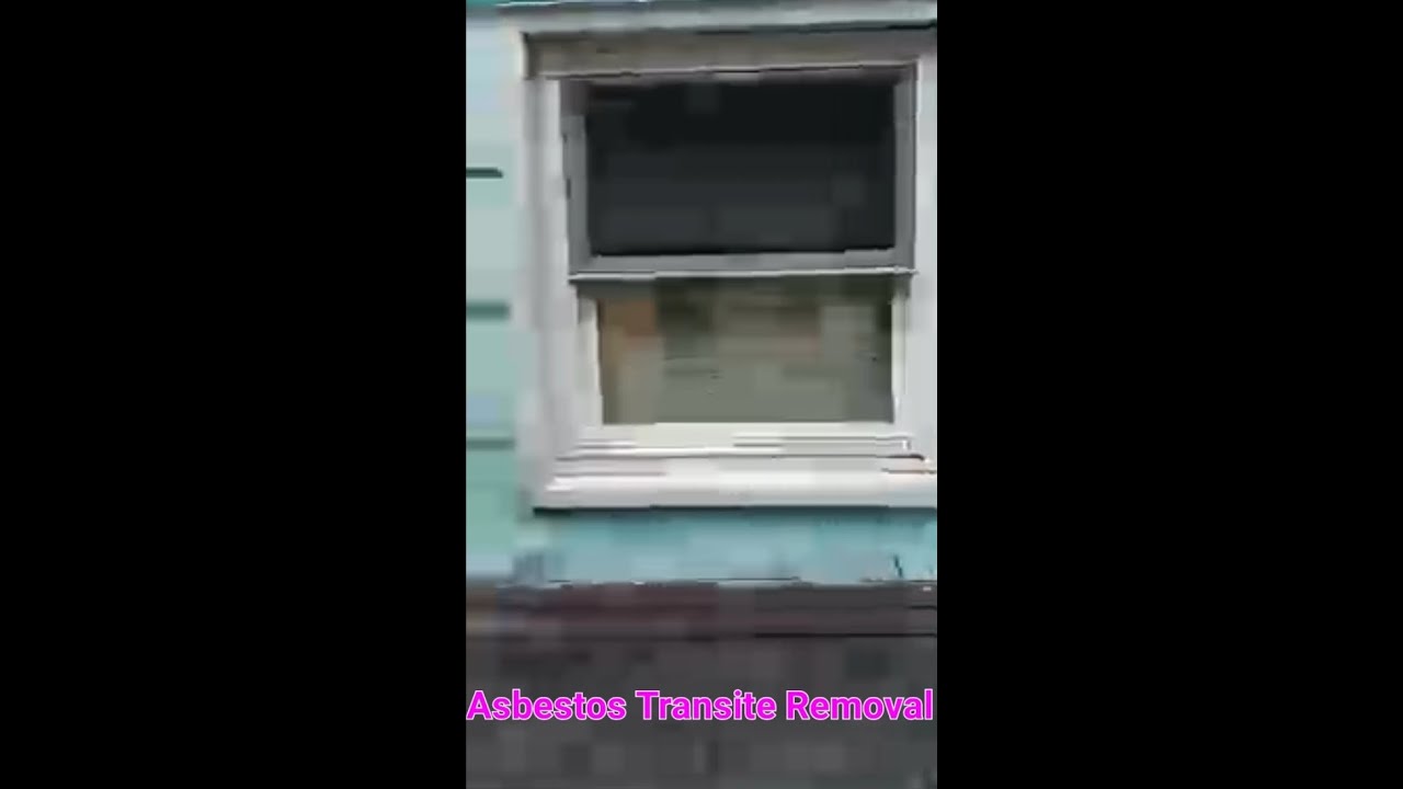 Asbestos transite Panel removal - YouTube