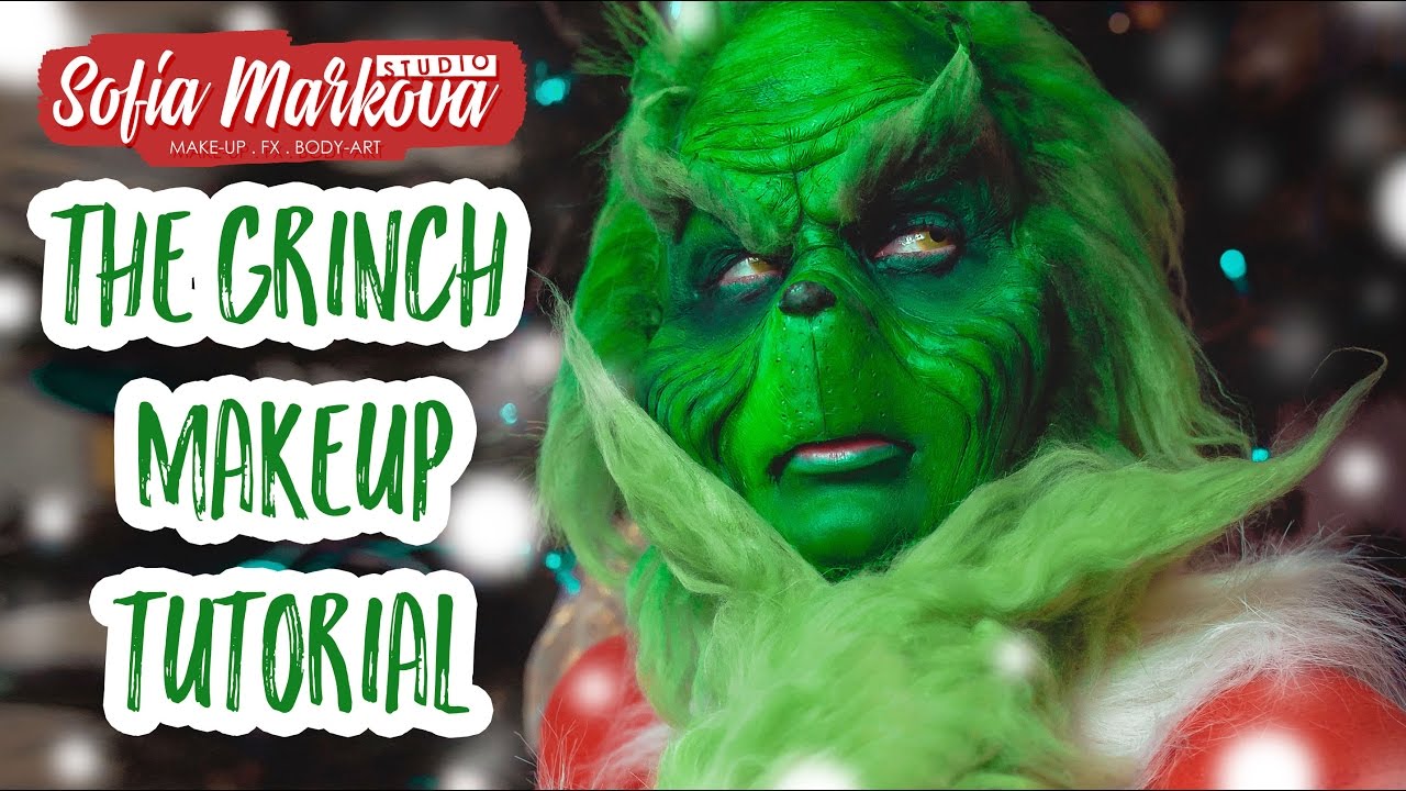 The Grinch Makeup Tutorial by Sofia Markova/ Гринч - грим на рождество ...