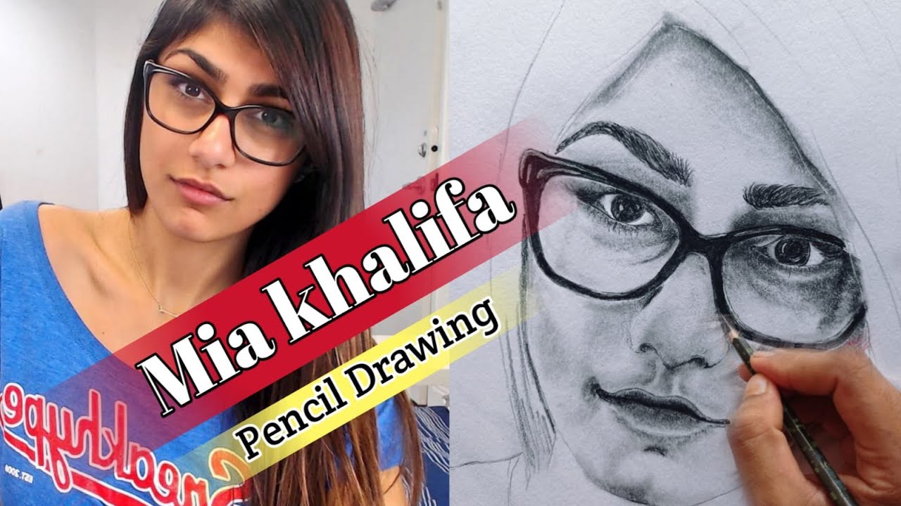 Miya Kh***fa pencil drawing | the beauty Queen @miyakhalifa.. pencil ...