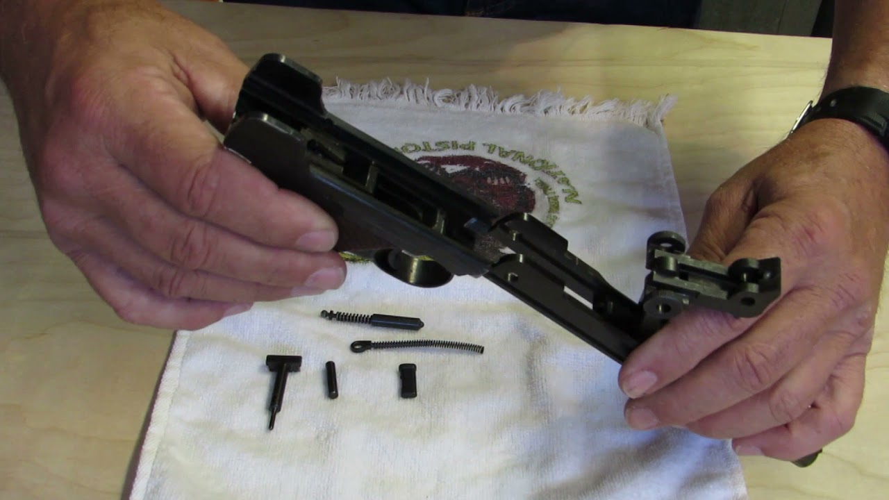 Baby Luger disassembly - YouTube