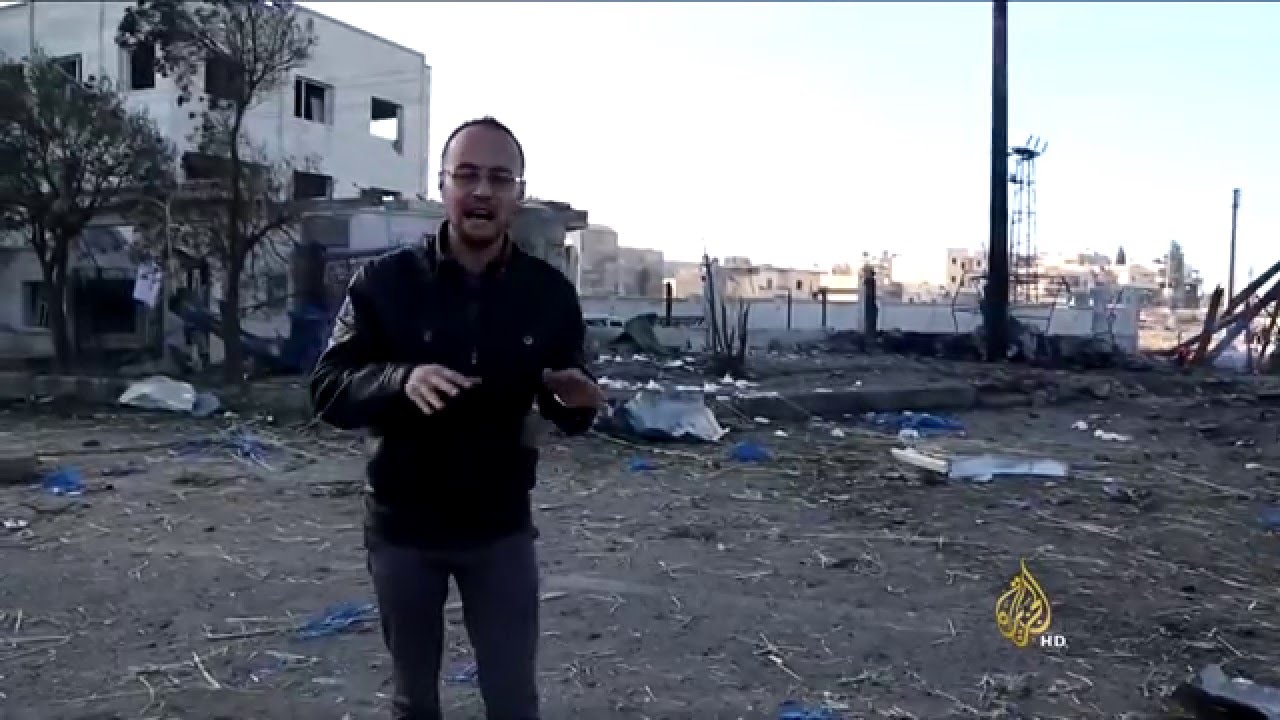 قتلى وجرحى بغارات روسية على إعزاز بريف حلب Youtube