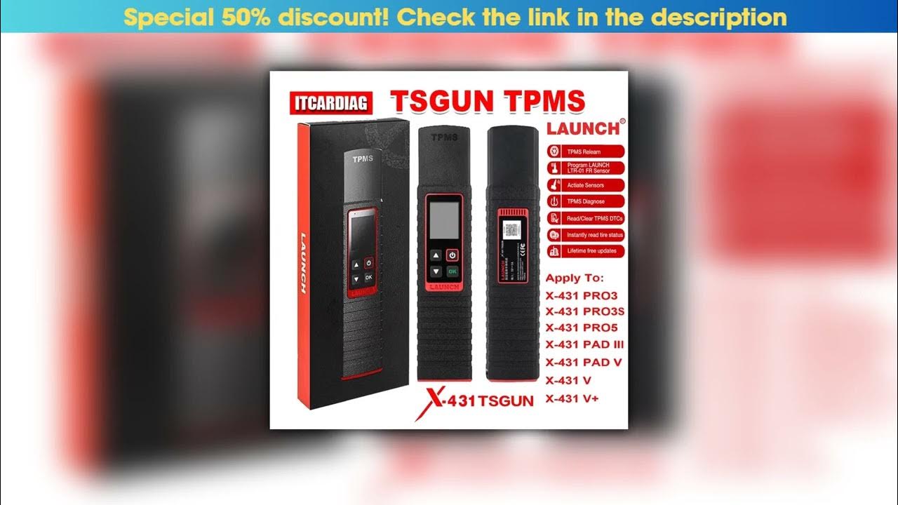 Discount Launch X431 TSGUN TPMS Car Tire Pressure Detector Sensor ...