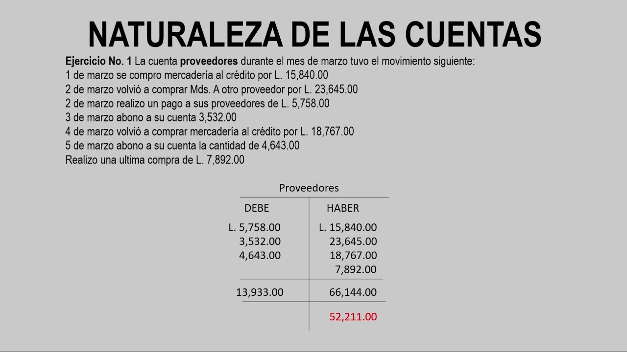 Tutorial 5 naturaleza de las cuentas - YouTube