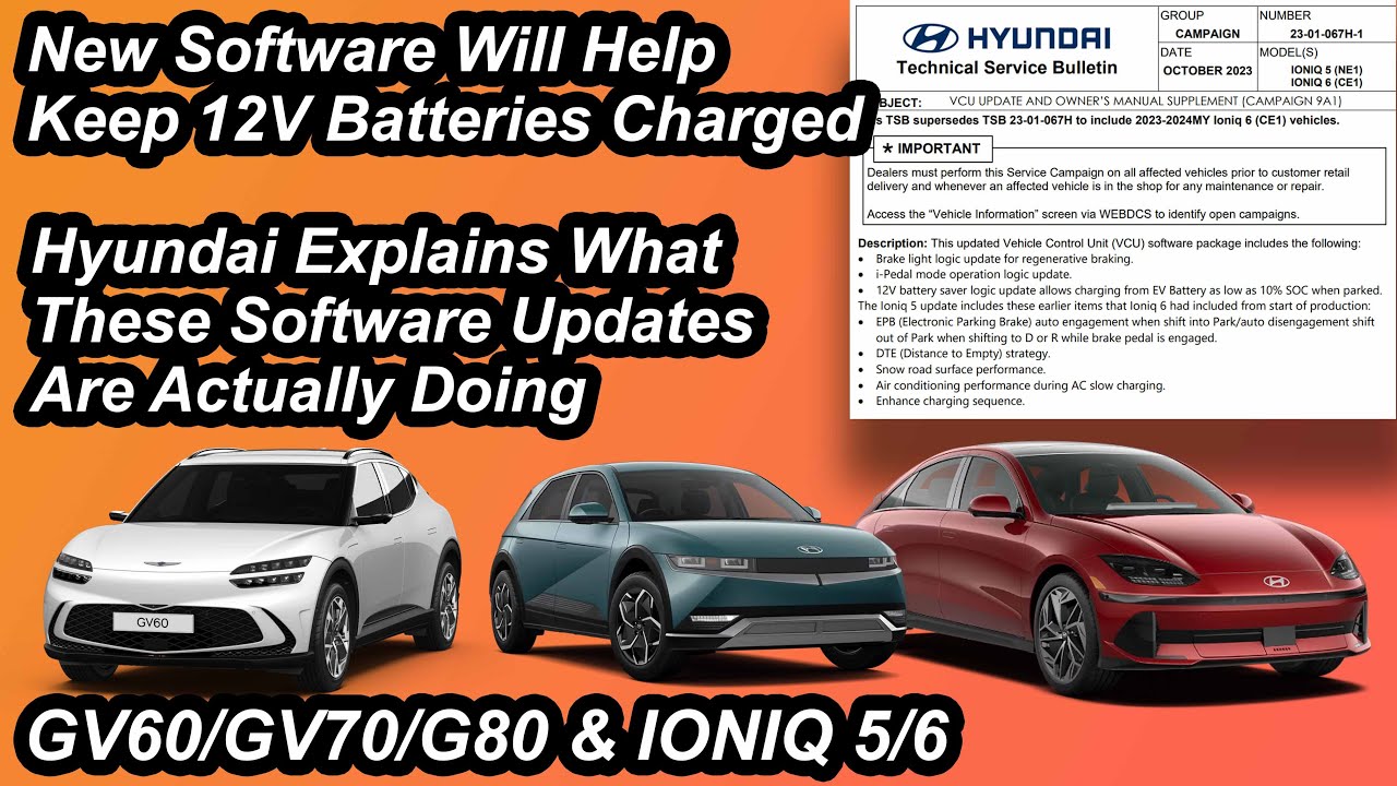 Revised Software Update Released for Hyundai & Genesis EVs - YouTube