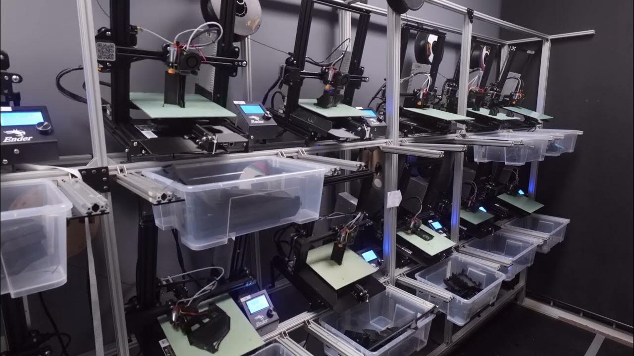 Fully Automated 3D Print Farm! - YouTube