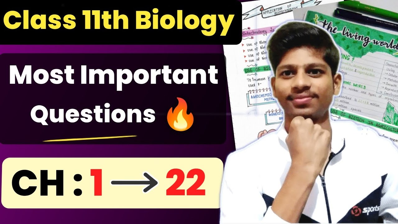 Class 11th Biology Exam 2024-25 | Most Important Question | how to pass ...