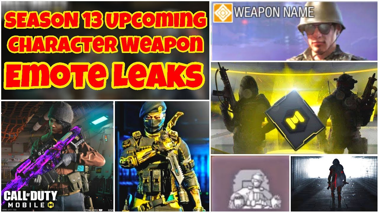 SEASON 13 Upcoming Character Weapon Emote Leaks Cod Mobile | Cod Mobile ...