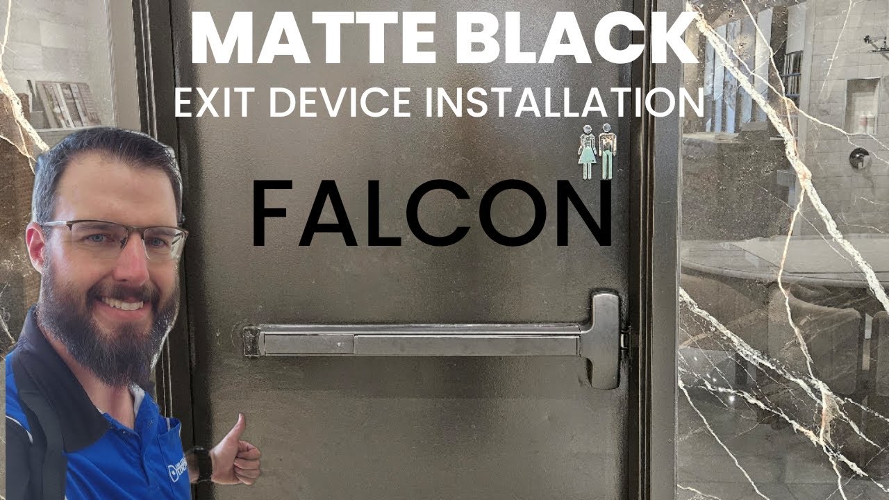 Matte Black Panic Hardware The Falcon FAL25R Rim Exit Device – Elegant ...