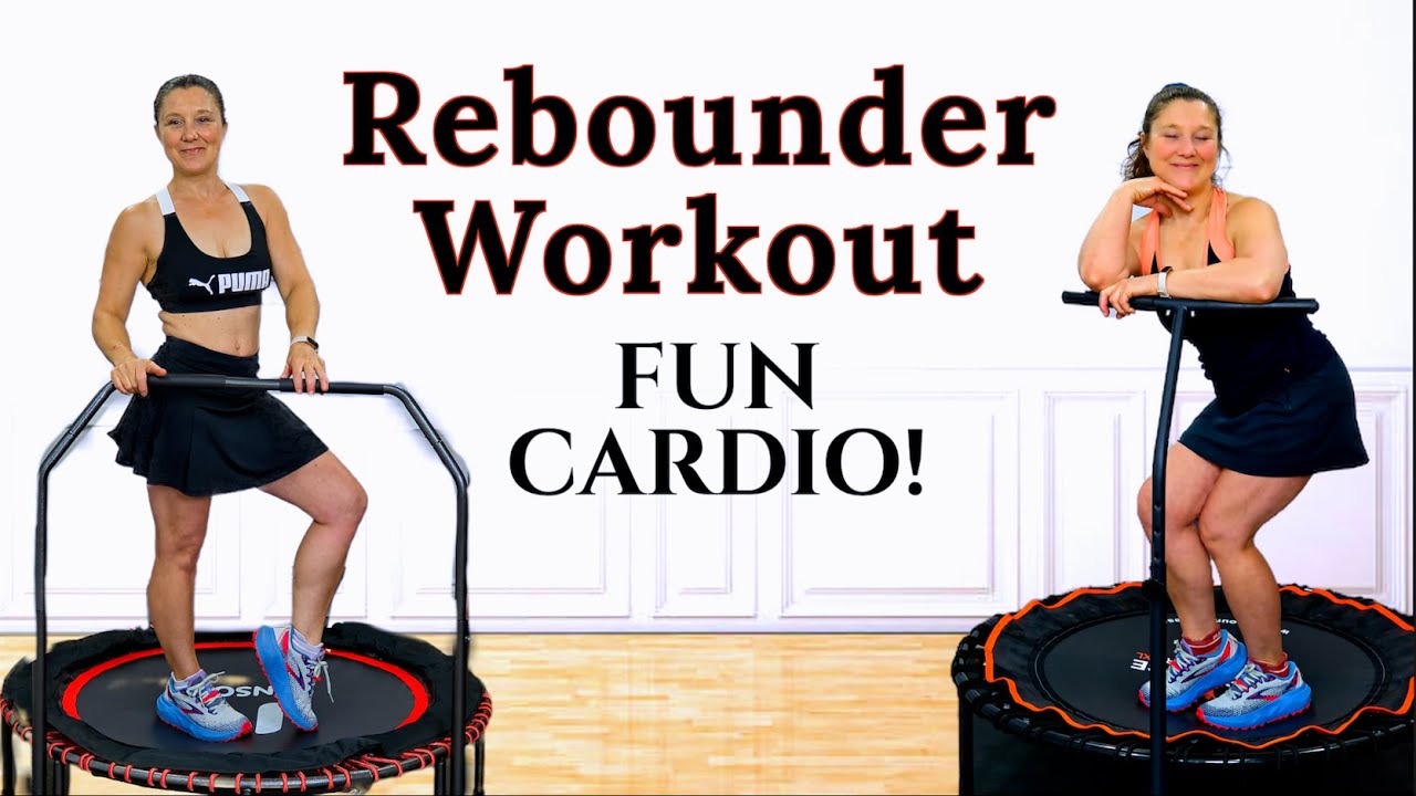 Rebounder workouts beginner friendly Mini trampoline workout Aerobics ...