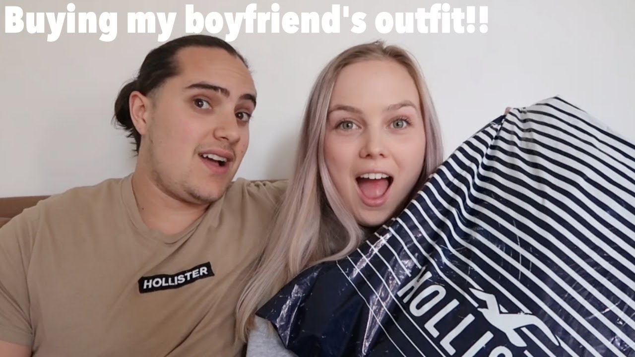 Buying my boyfriend's outfits - YouTube