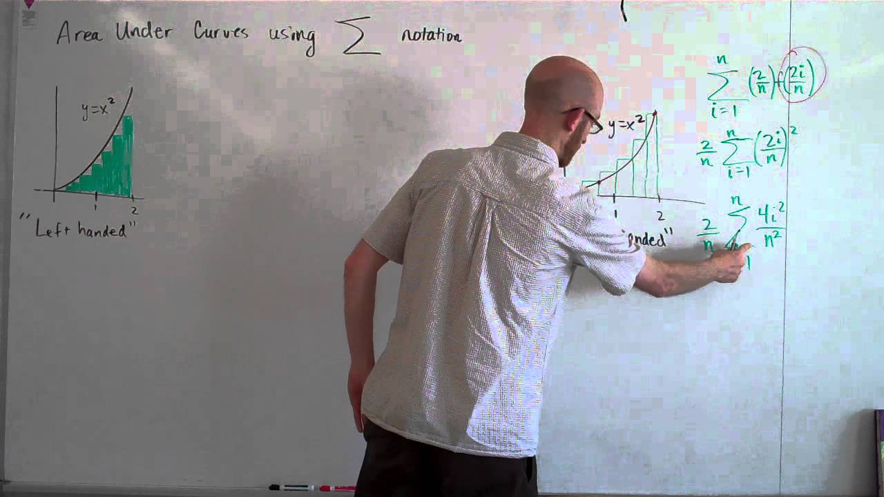 Area under curve using Sigma notation - YouTube