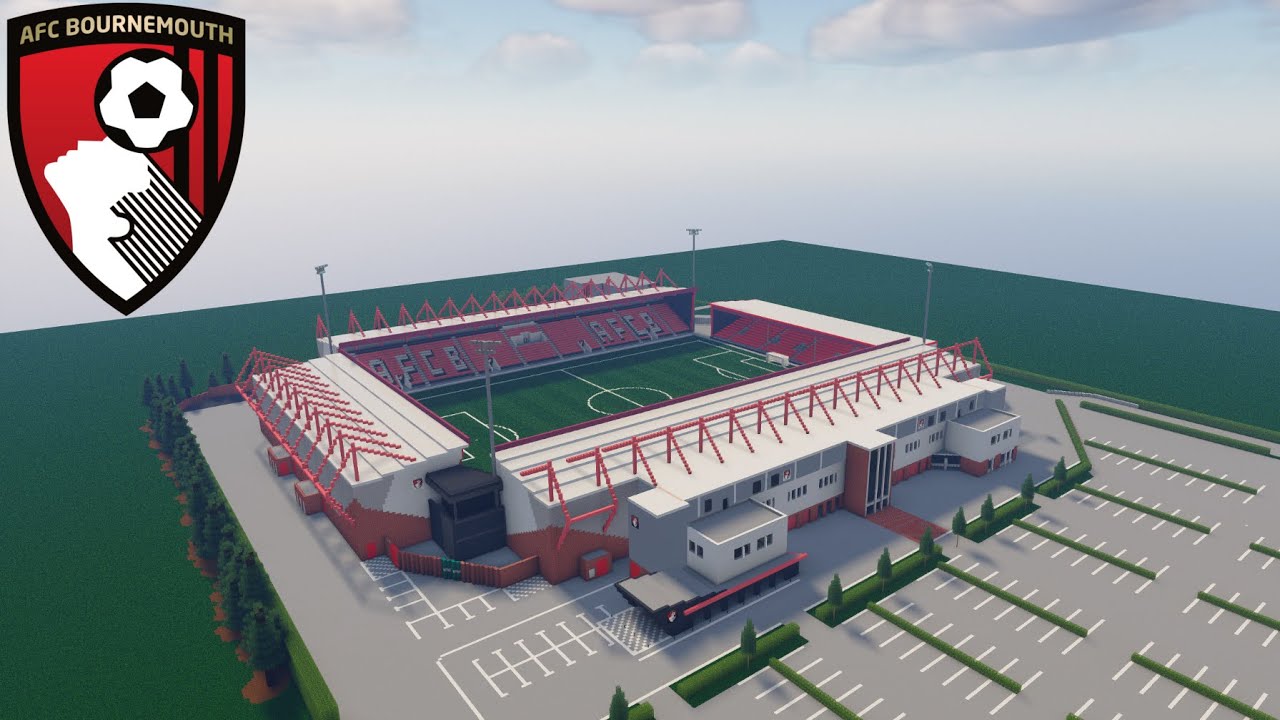 4K Minecraft - STADIUM - Vitality Stadium (AFC Bournemouth) [Official ...