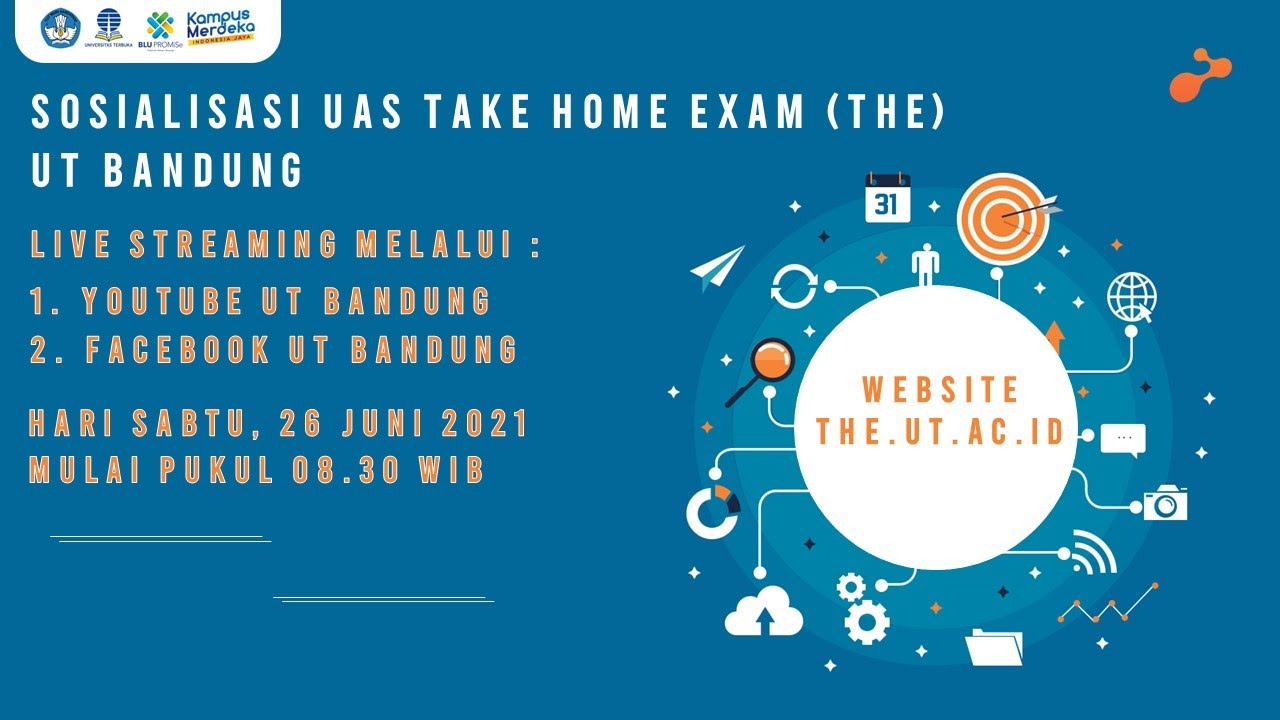 SOSIALISASI UAS TAKE HOME EXAM (THE) UT-BANDUNG 2021.1 - YouTube