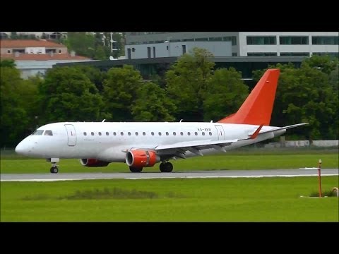 First visit! Estonian Air Embraer 170 [ES-AEB] in Innsbruck