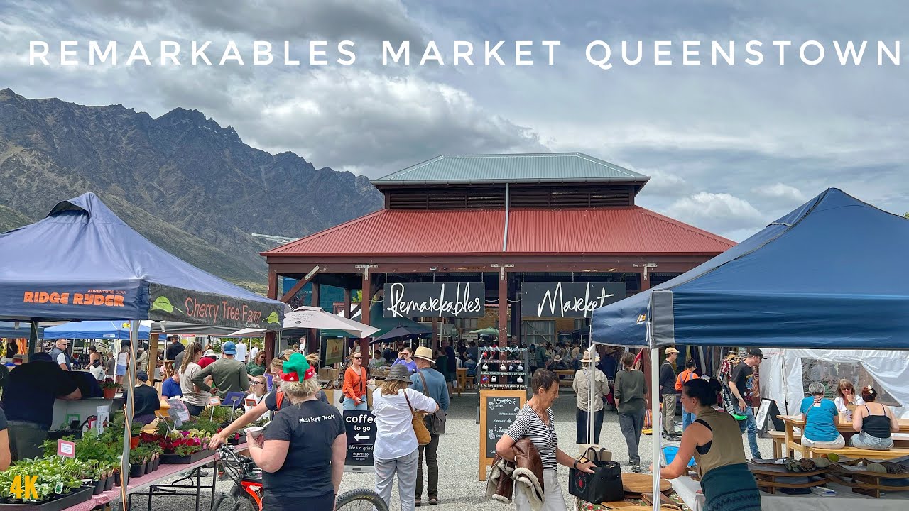 Queenstown Remarkables Market Walking Tour Dec 2023 4K | Queenstown ...