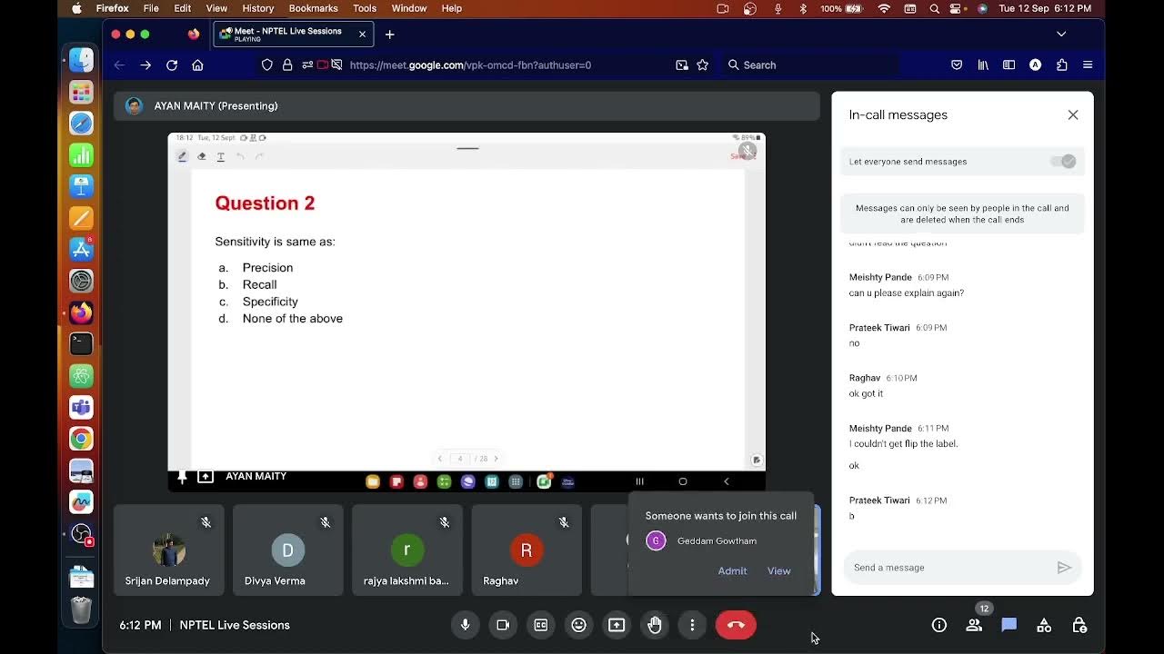 NPTEL Introduction to Machine Learning July 2023 Live Session: Week 7 - YouTube