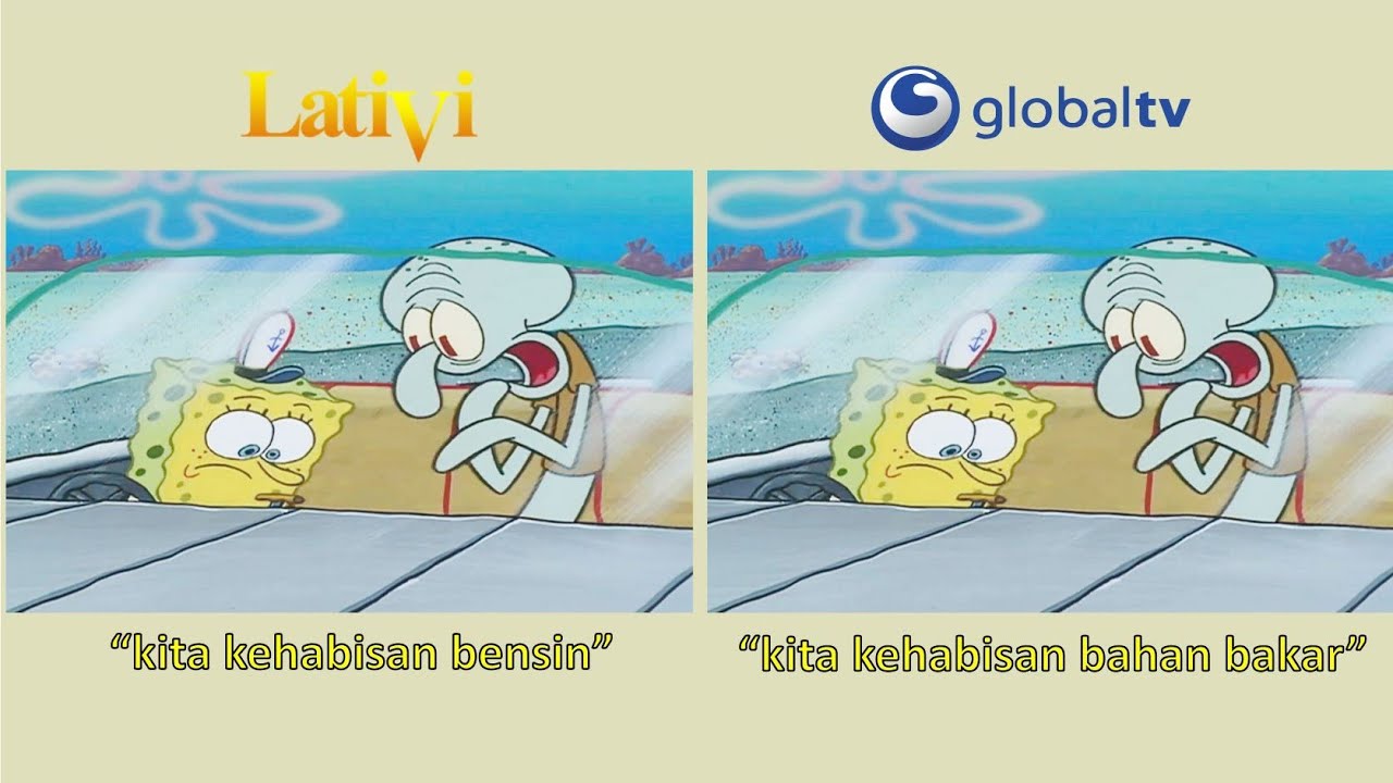 Perbedaan dubbing spongebob versi Lativi & Global TV Part 2 - Episode ...