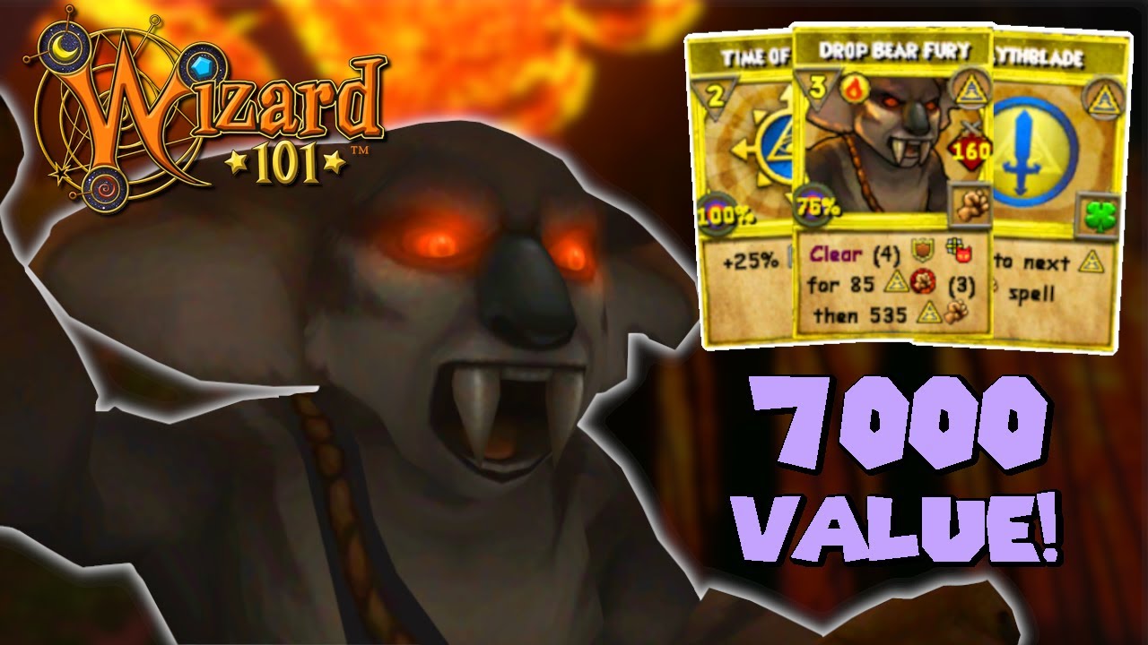 Wizard101 Level 170 Myth PvP: The 7000 VALUE Drop Bear Fury?! - YouTube