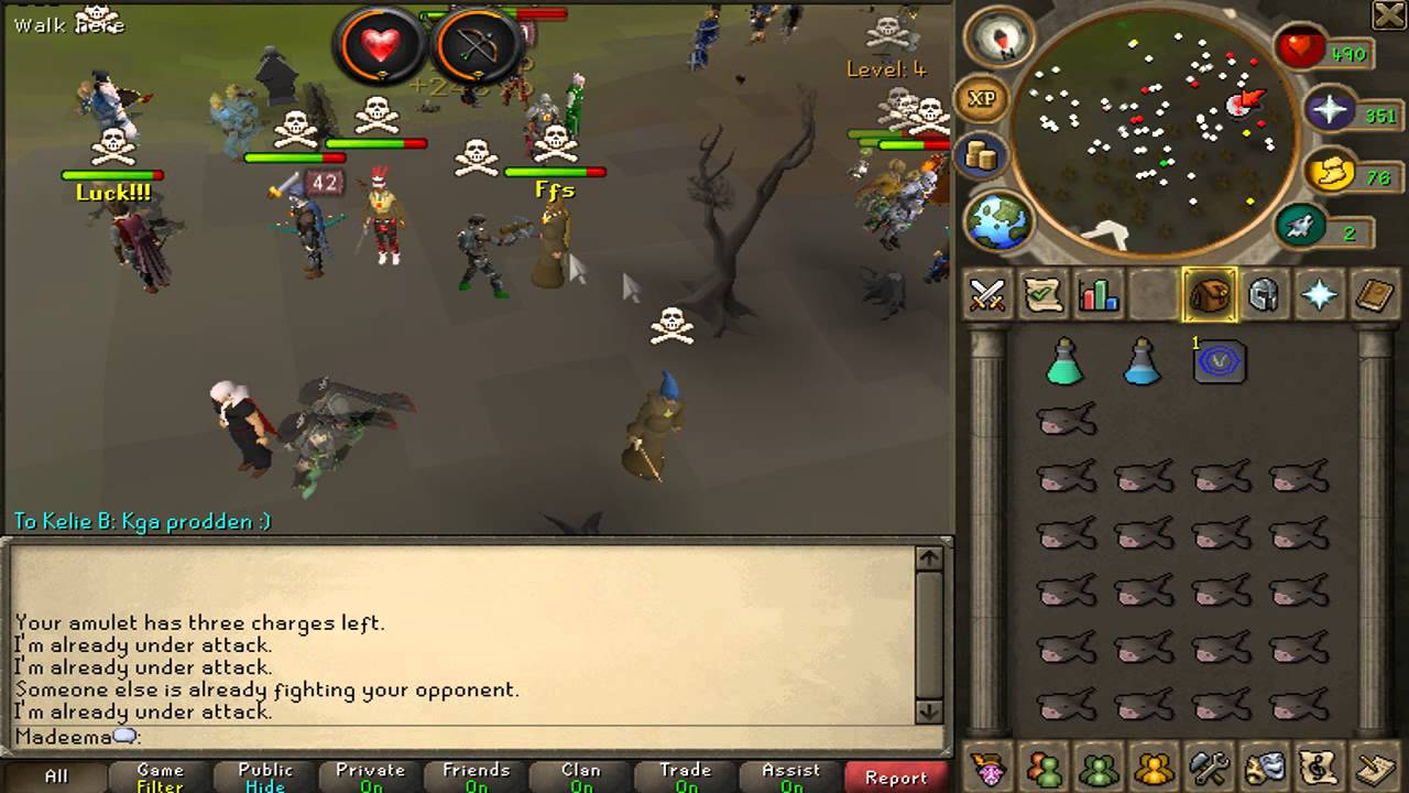 Runescape 1 Defence Range Pure Pking Video 5 - YouTube