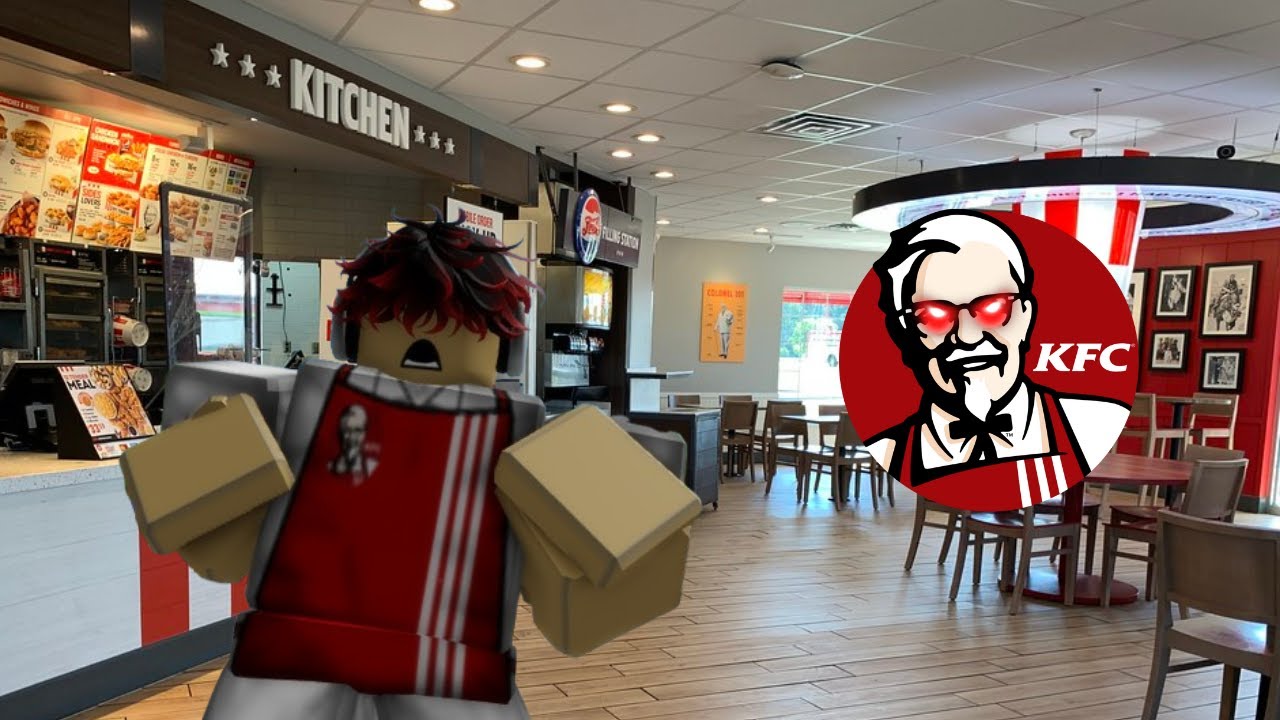 Eu estava preso no KFC!! Sera que eu consigo? : Roblox Escape KFC Obby ...