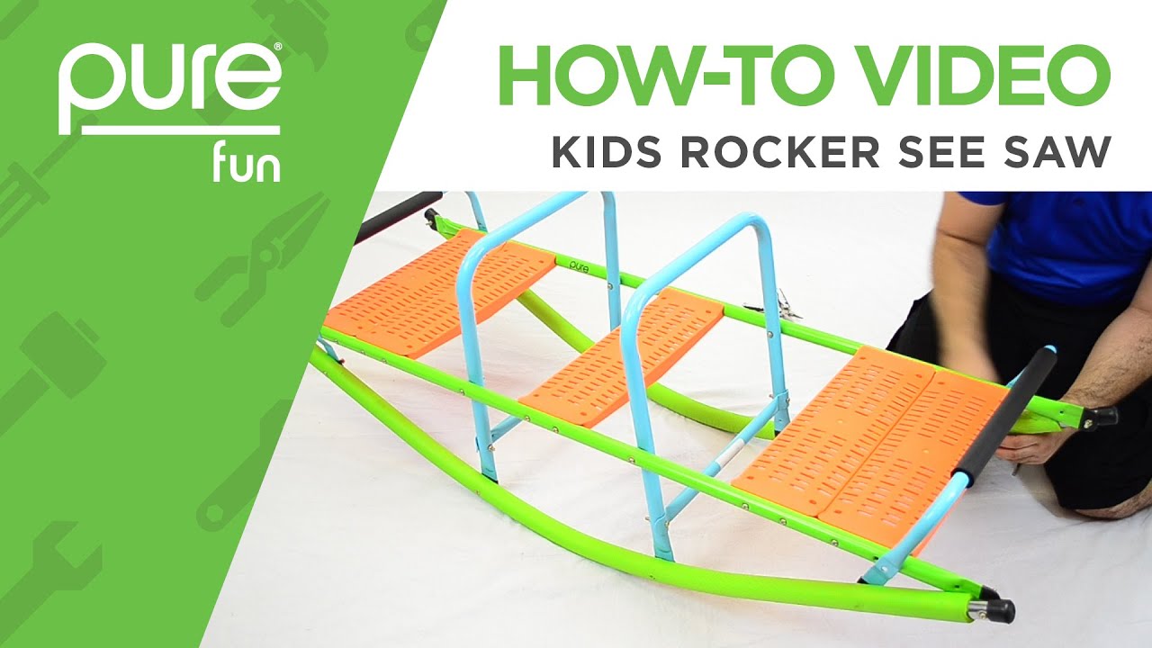 Pure Fun | How-To Video: Kids Rocker See Saw 9306RS - YouTube